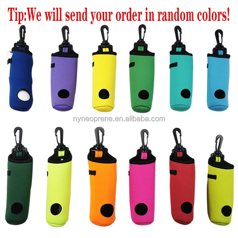 Customizable Golf Ball Pouch - Durable Neoprene Storage