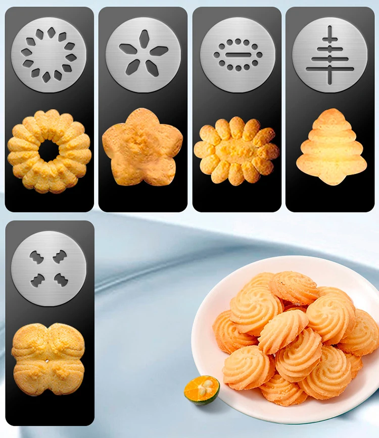Stainless Steel Cookie Press Gun Multifunctional Biscuit Making Machine ...