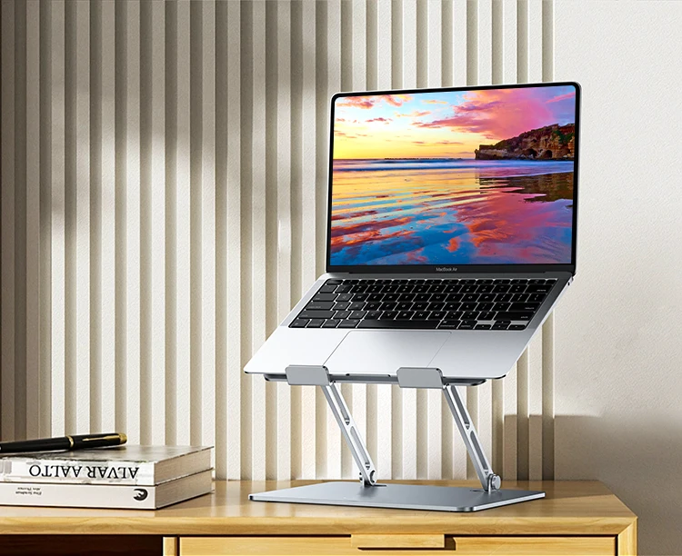 Portable Laptop Stand - Foldable, Aluminum, and Versatile