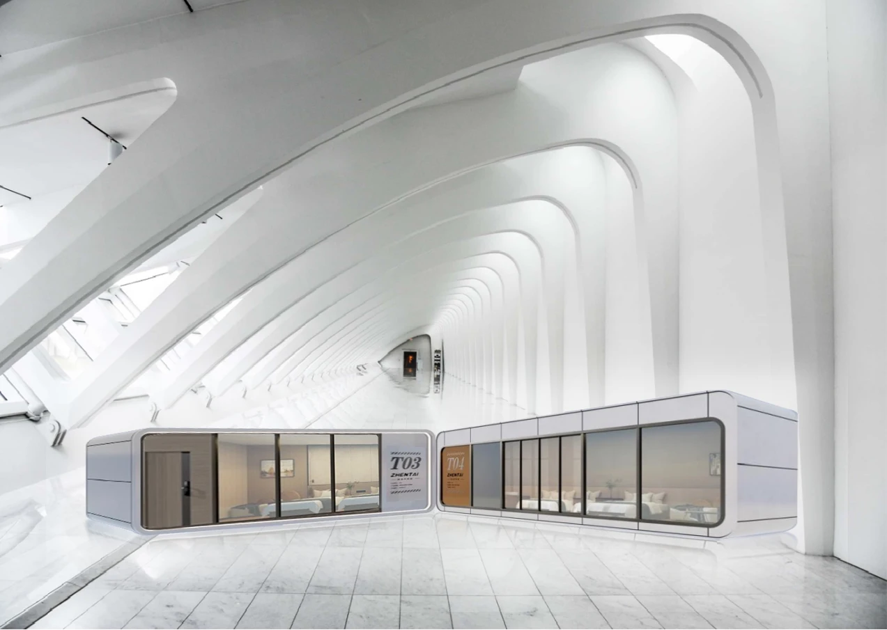 Outdoor Living And Working Customized Modular Prefabricated House Apple ...