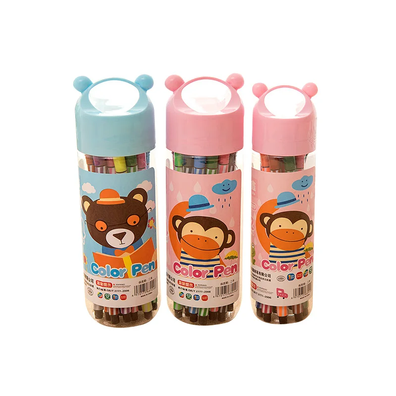 Kawaii Cute Cartoon Watercolor Marker Pen Custom Cheap Bulk Washable ...