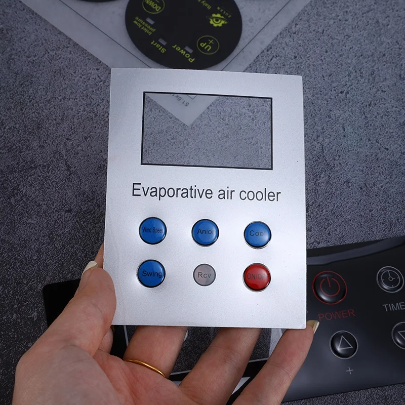 Custom Pc Thin Film Electrical Switch Control Panel Button Adhesive ...
