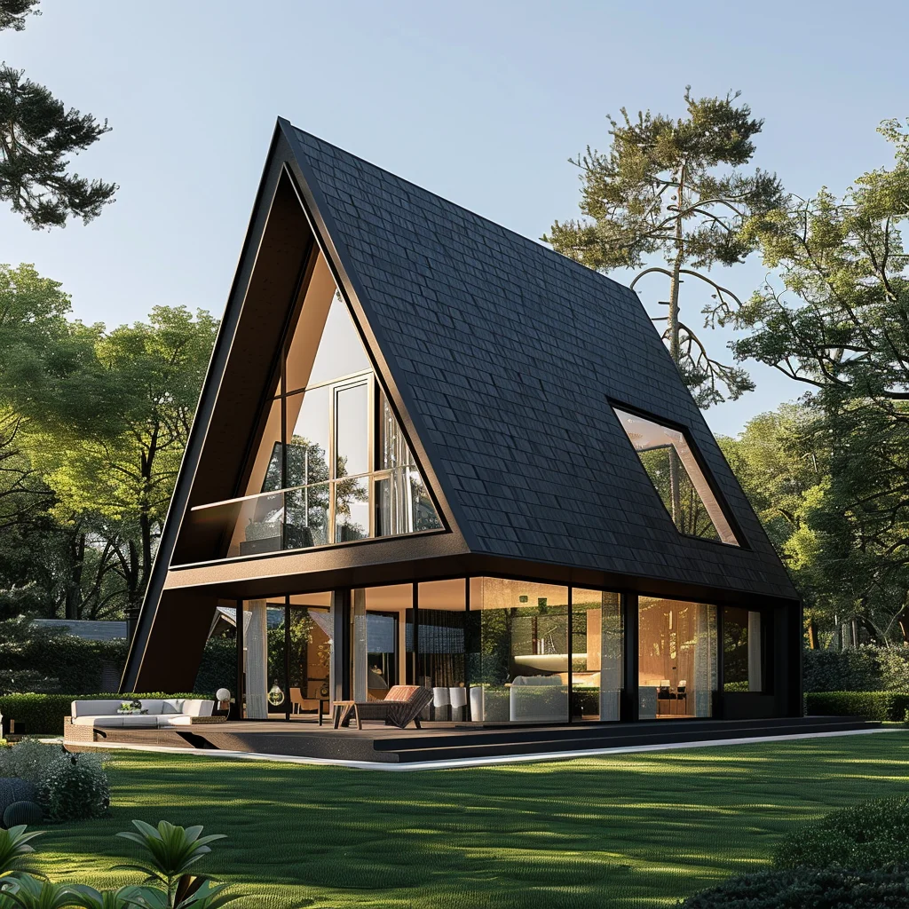 Customizable Steel a-Frame Prefab House Kit for Sell Villas Apartments ...