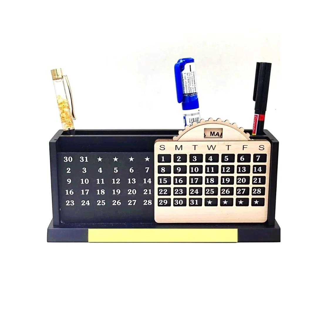 Luxury Modern Design Wooden Adjustable Calendar Month and Days Plate ...