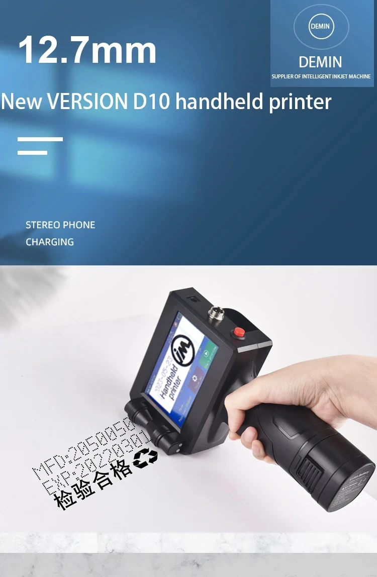 Handheld Inkjet Printer For Printing Metal Products - Buy Portable Expiry Date Serial Number ...