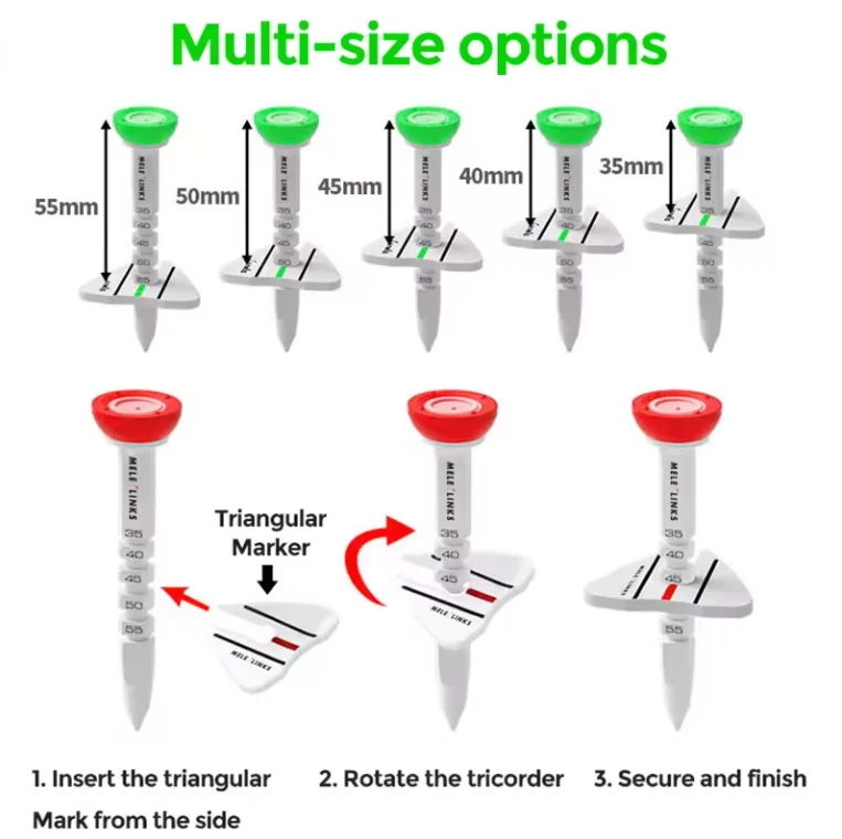 High Quality Golf Tee Adjustable Height Aiming Direction Mark Tee Box ...