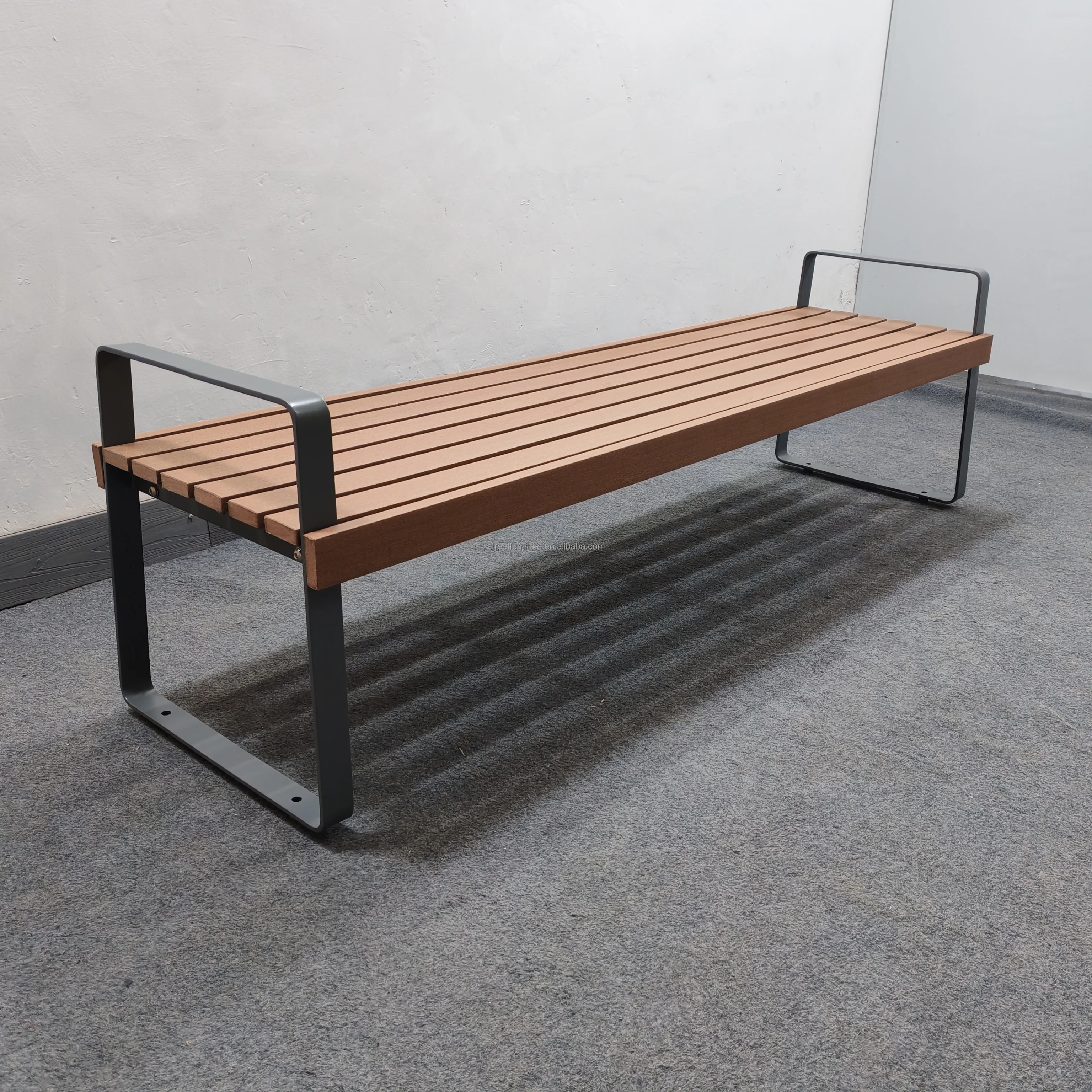 2025 NEW Gavin Outdoor Park Furniture Backless Wooden Bench Outdoor ...