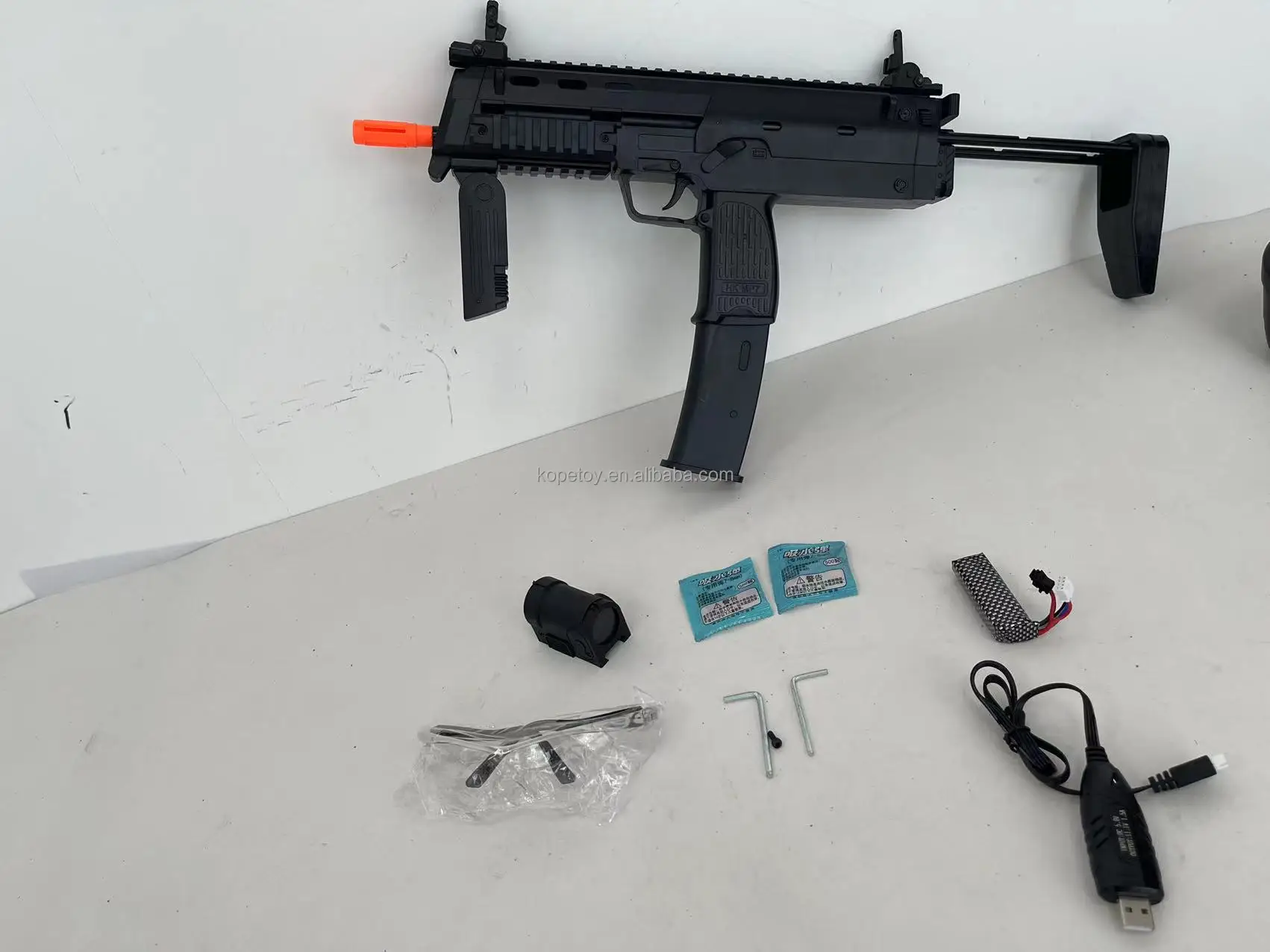 Kopetoy Mp7 Sand Chip Assault Rifle Gear Toy Guns Gel Blaster Gun ...