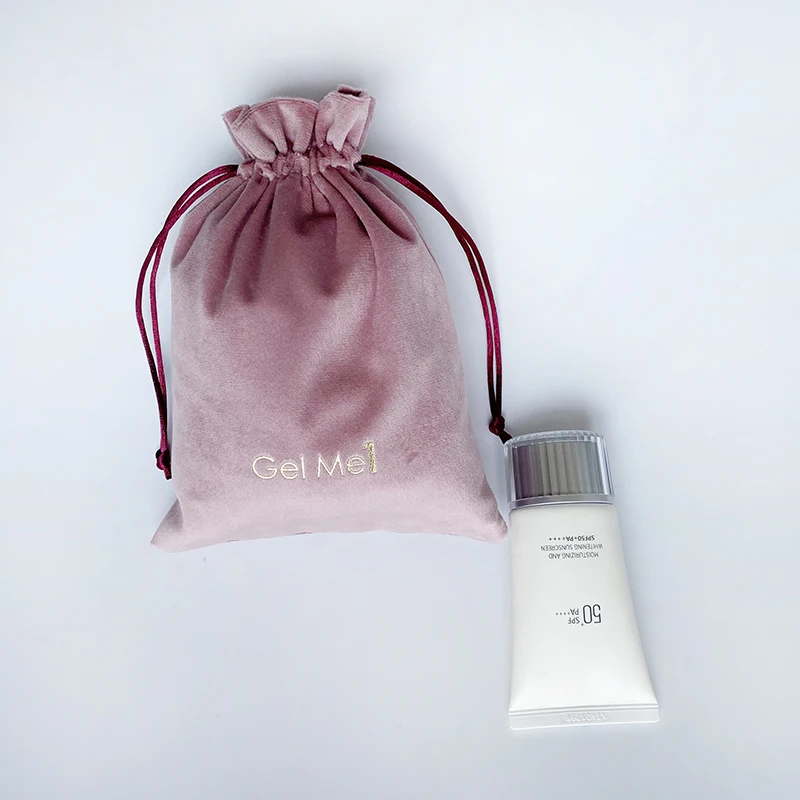 Silk Velvet Drawstring Bag for Gift Packaging Storage Bag For UV LED ...