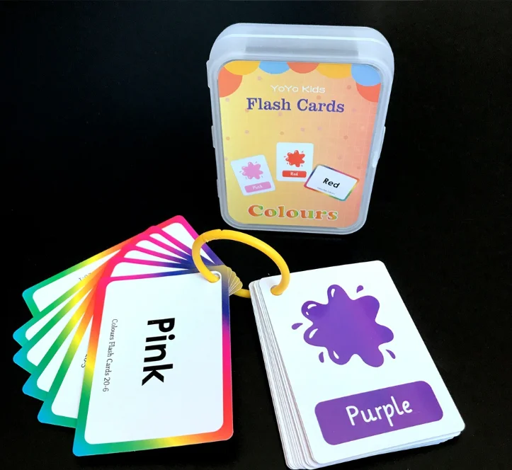 Custom Basic Sight Word Learning Glossy Cognitive Cards for Toddlers ...