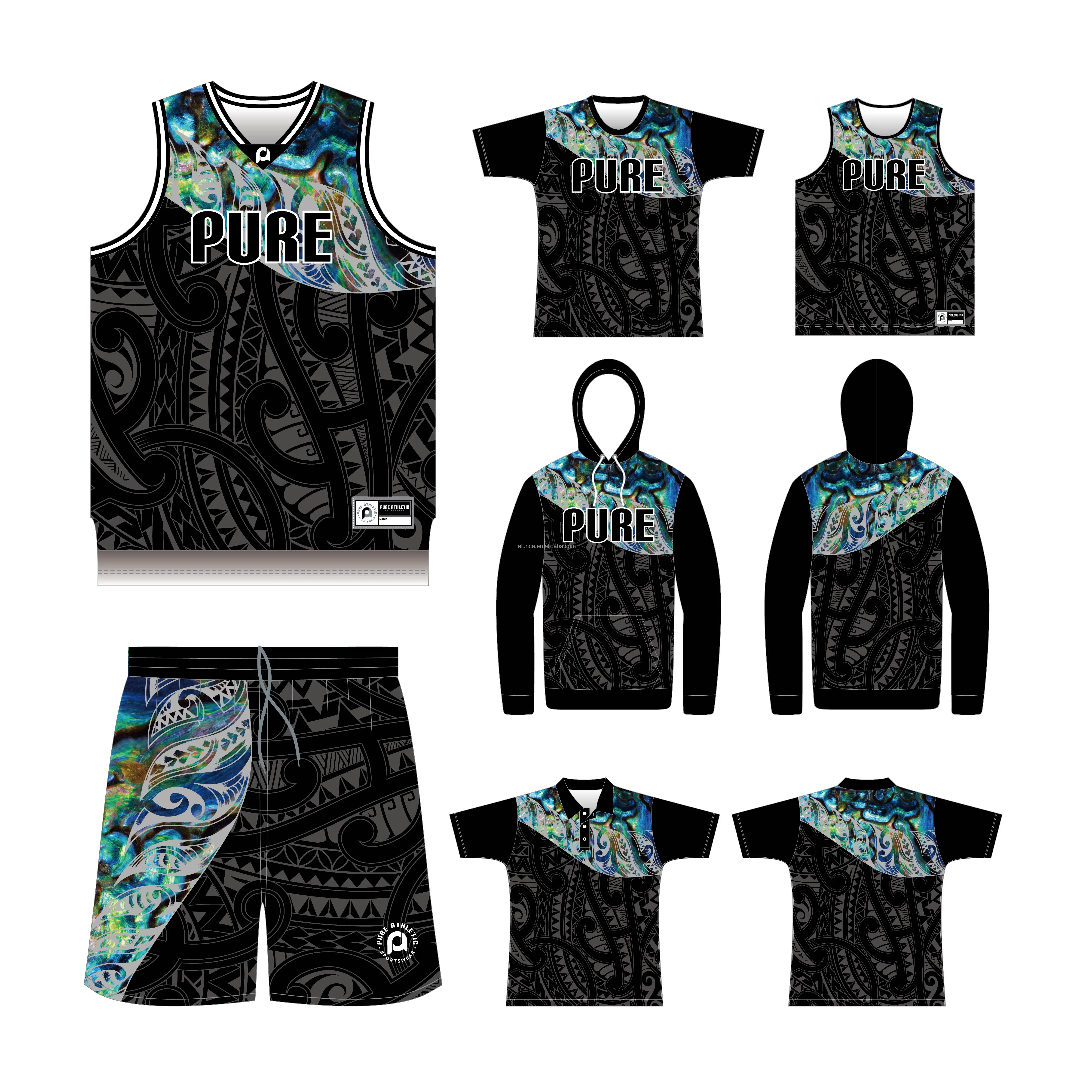 Pure 2024 New Indigenous Design Custom Mesh Sublimation Breathable ...