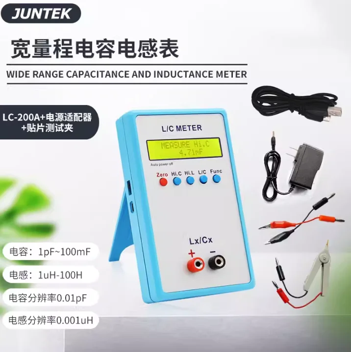 LC200A Inductance Inductor Capacitance Capacitor L/C Multimeter Meter ...