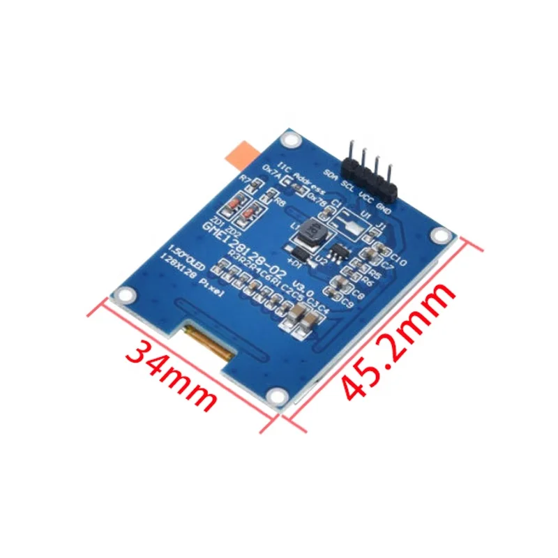 1.5 inch oled display module 128128 screen OLED screen IIC interface ...