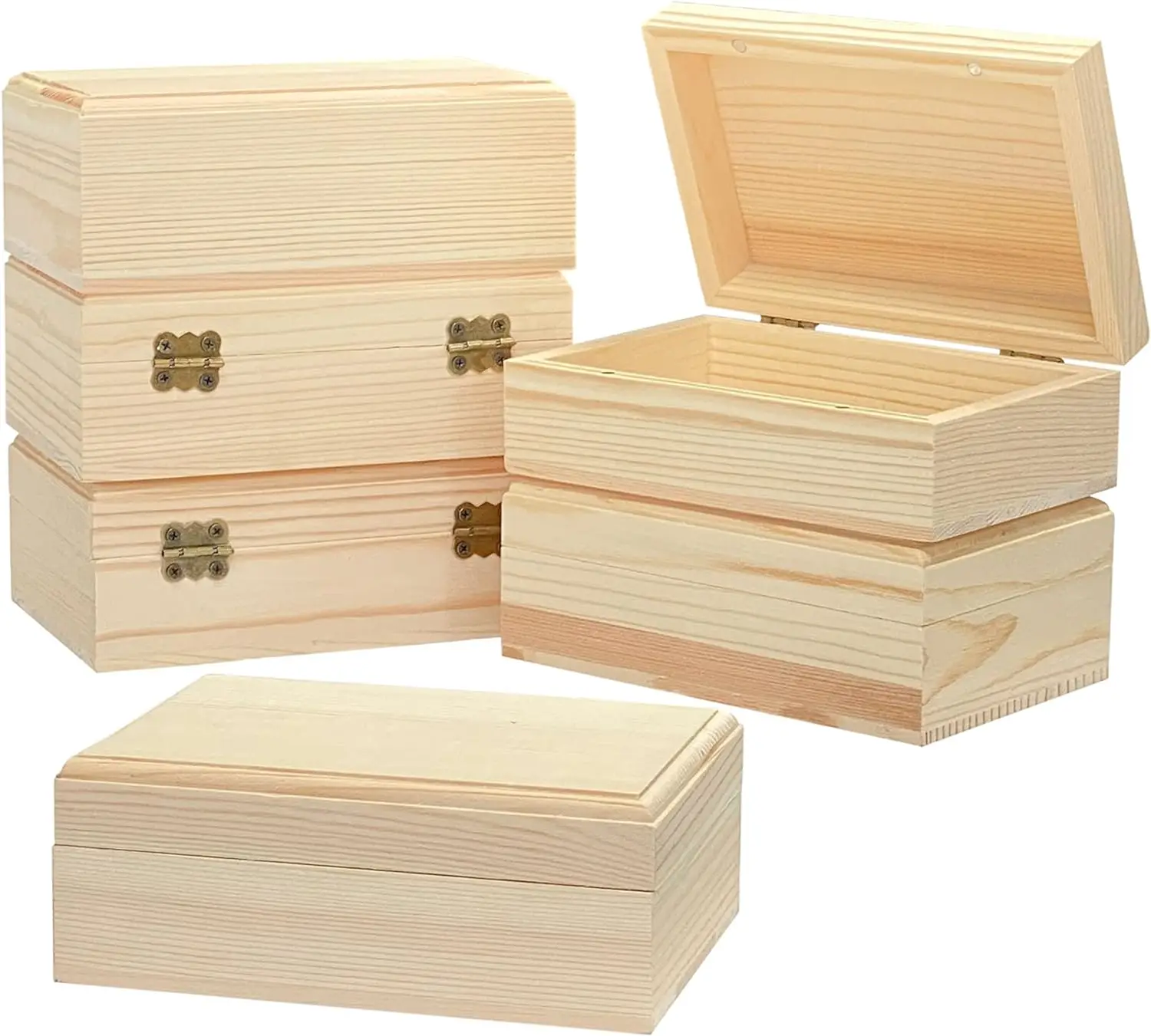 Wooden Box Wood Boxes Unfinished Rectangle Pine Wood Box - Buy Wooden ...