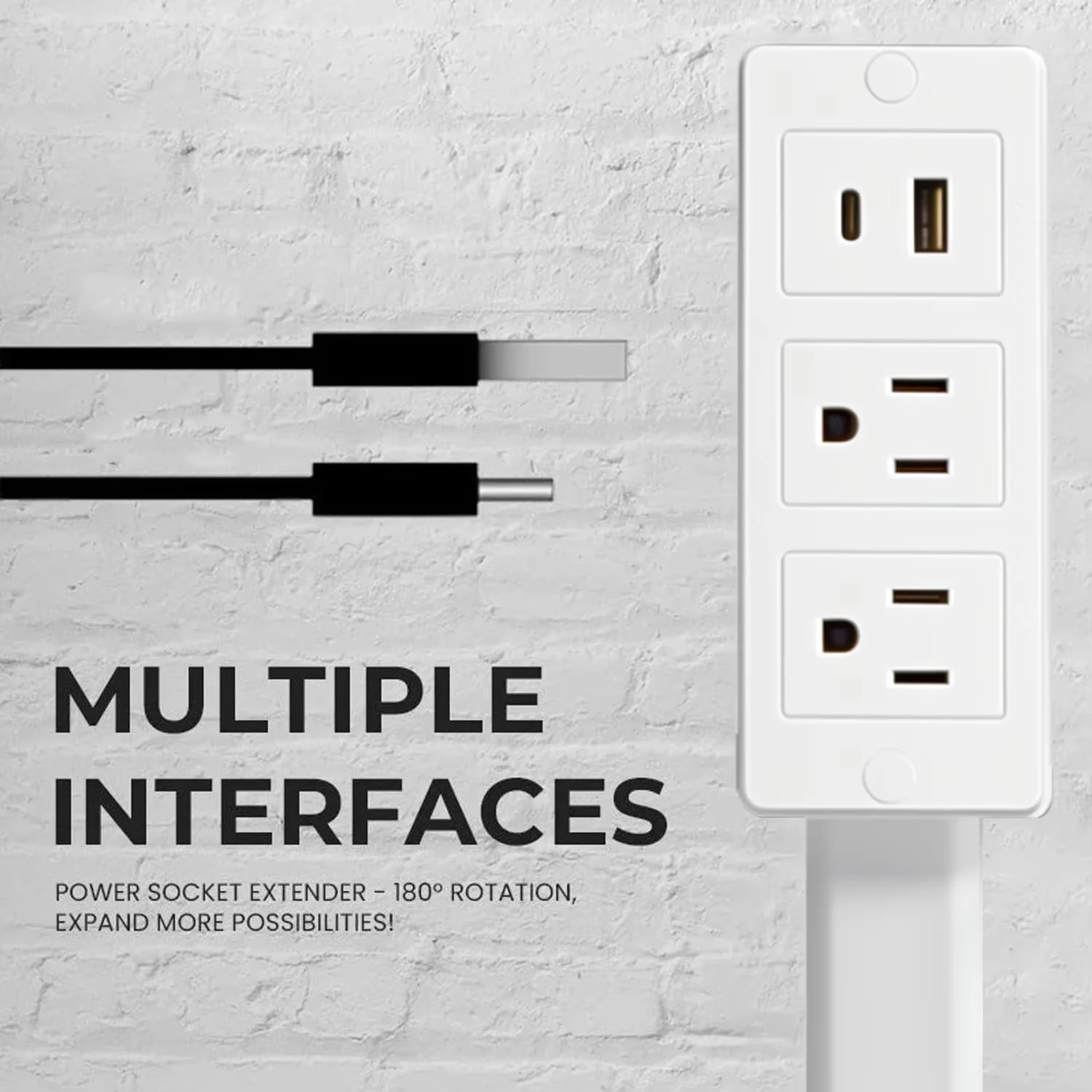 Home Desks & Nightstands Power Socket Expander US Plug