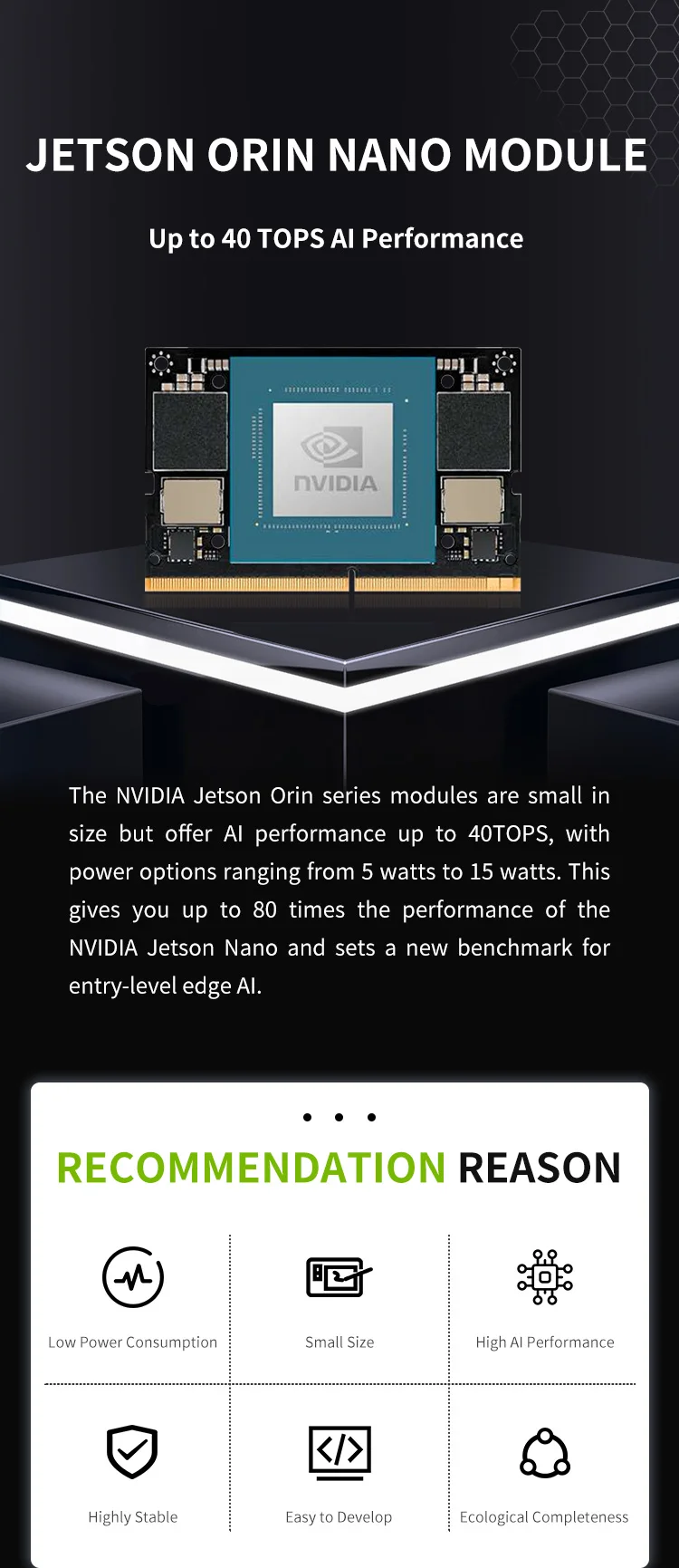 NVIDIA Jetson Orin Nano Module 8GB - High-Performance AI