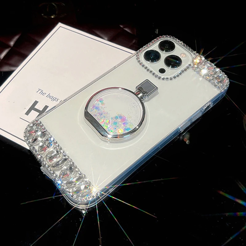 Cute Phone Case Diamond For Iphone 12 13 14 Pro Max Plus Square Diamond ...