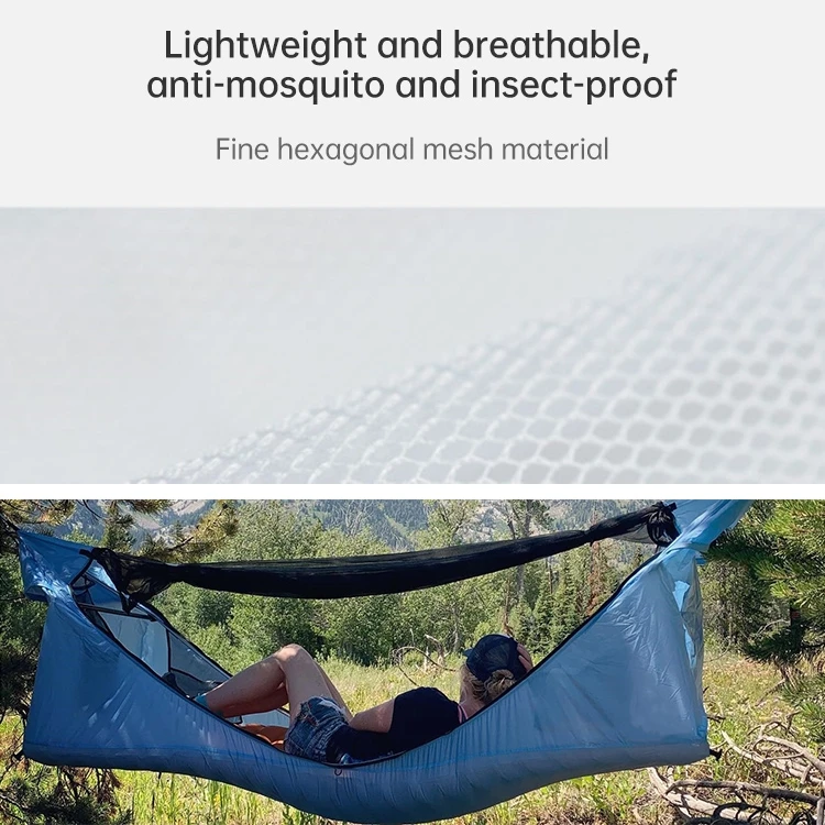 Outdoor Anti-mosquito Rainproof Floating Tent Hammock + Mosquito Net ...