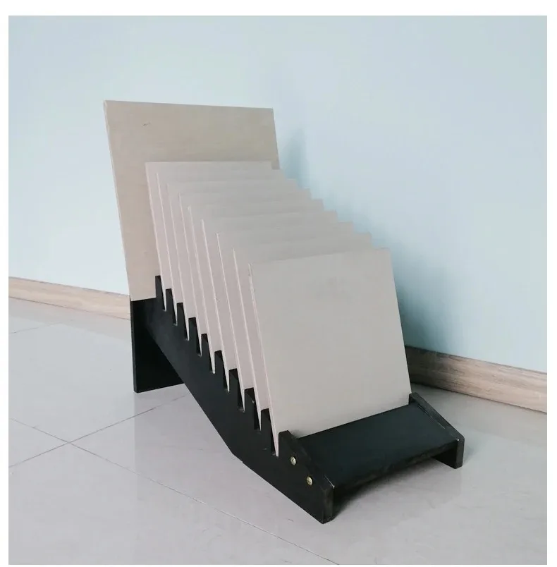 Modern Eco-Friendly Metal Ceramic Tile Display Rack Granite Marble ...
