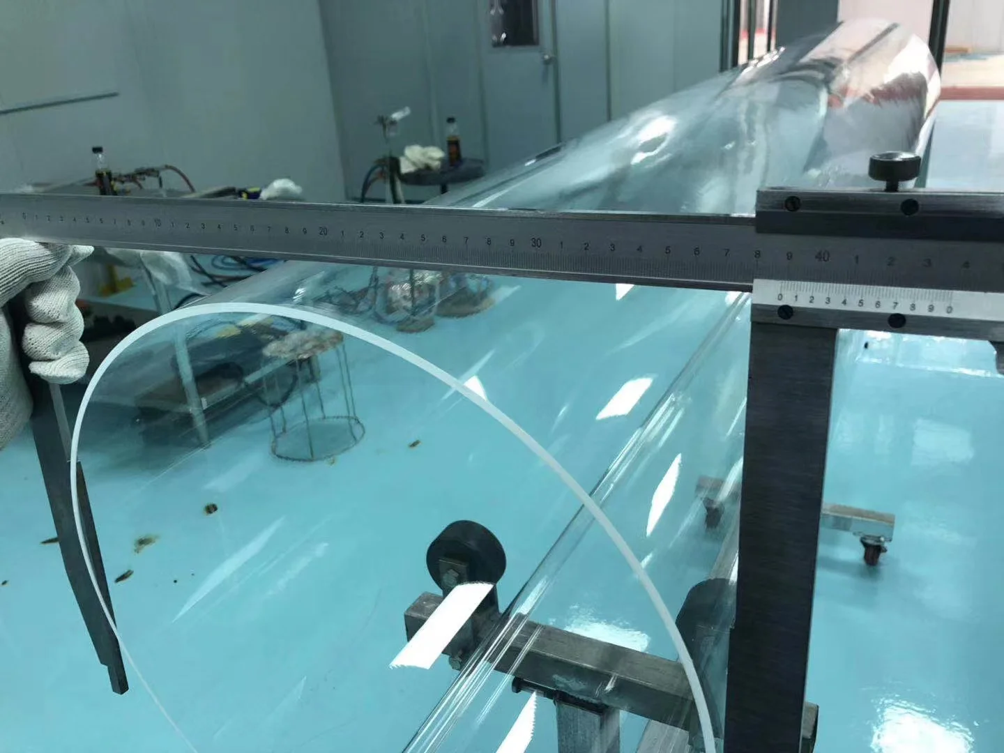 Large Diameter Quartz Tube Negative Pressure Tube High Temperature ...