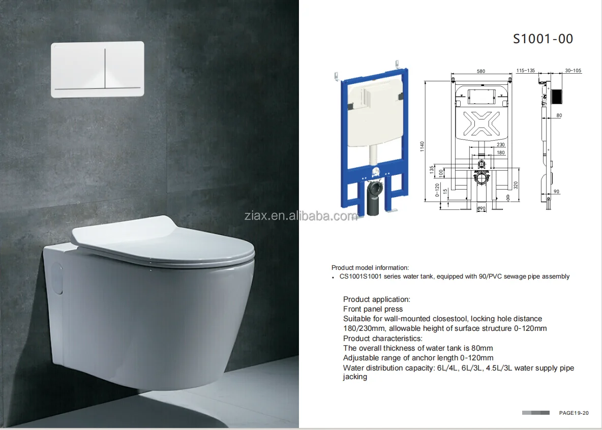 Modern Luxury Hidden Concealed Cistern With Panel Ss Material Easy Use ...
