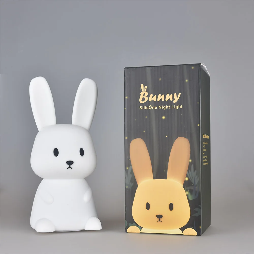 Remote Control Cute Bunny Kids Led Touch Night Light Gift Usb Baby ...
