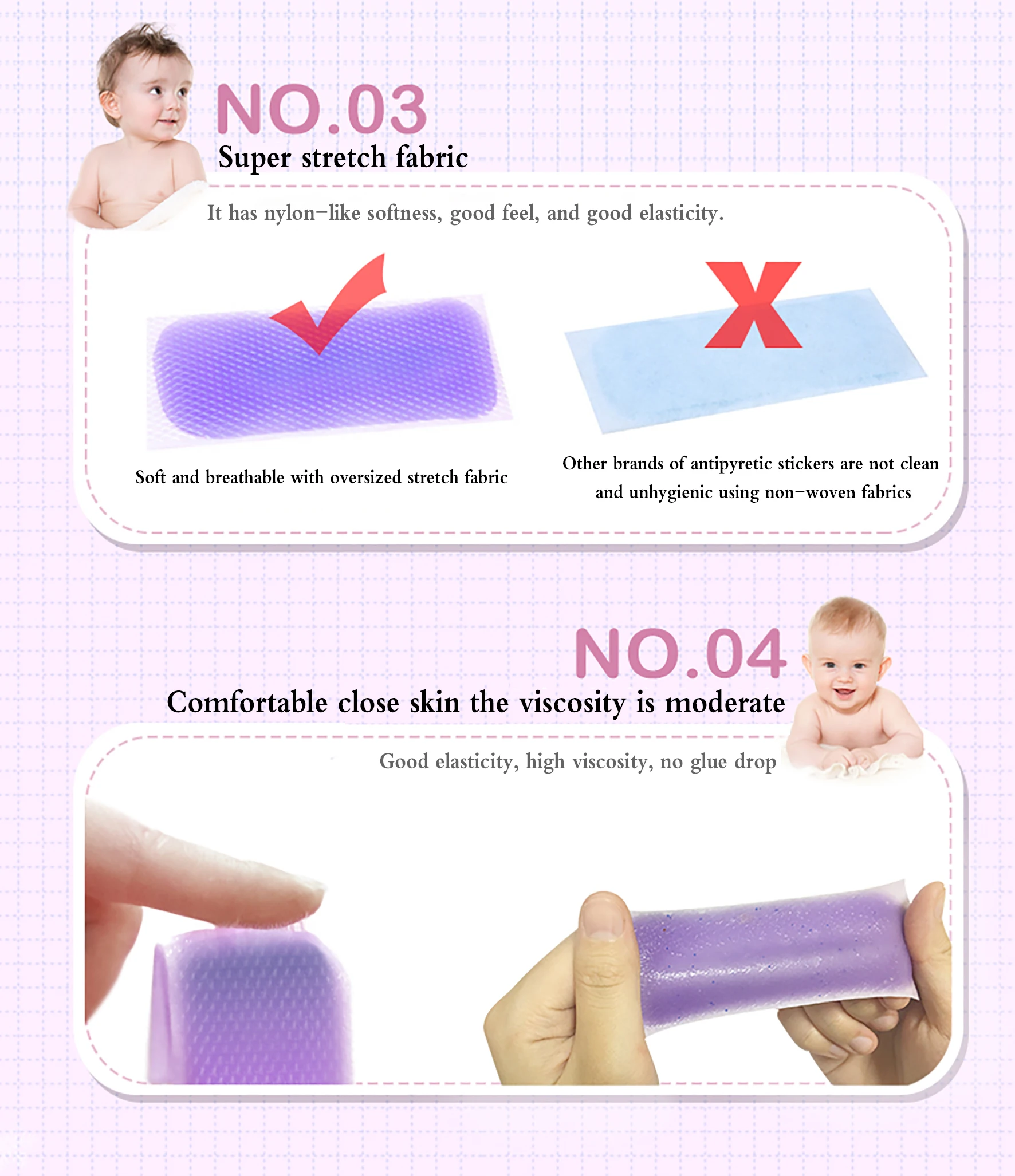 Hot Sale Temperature Reducing Cooling Gel Patch Cool Patch Ice Cooling ...