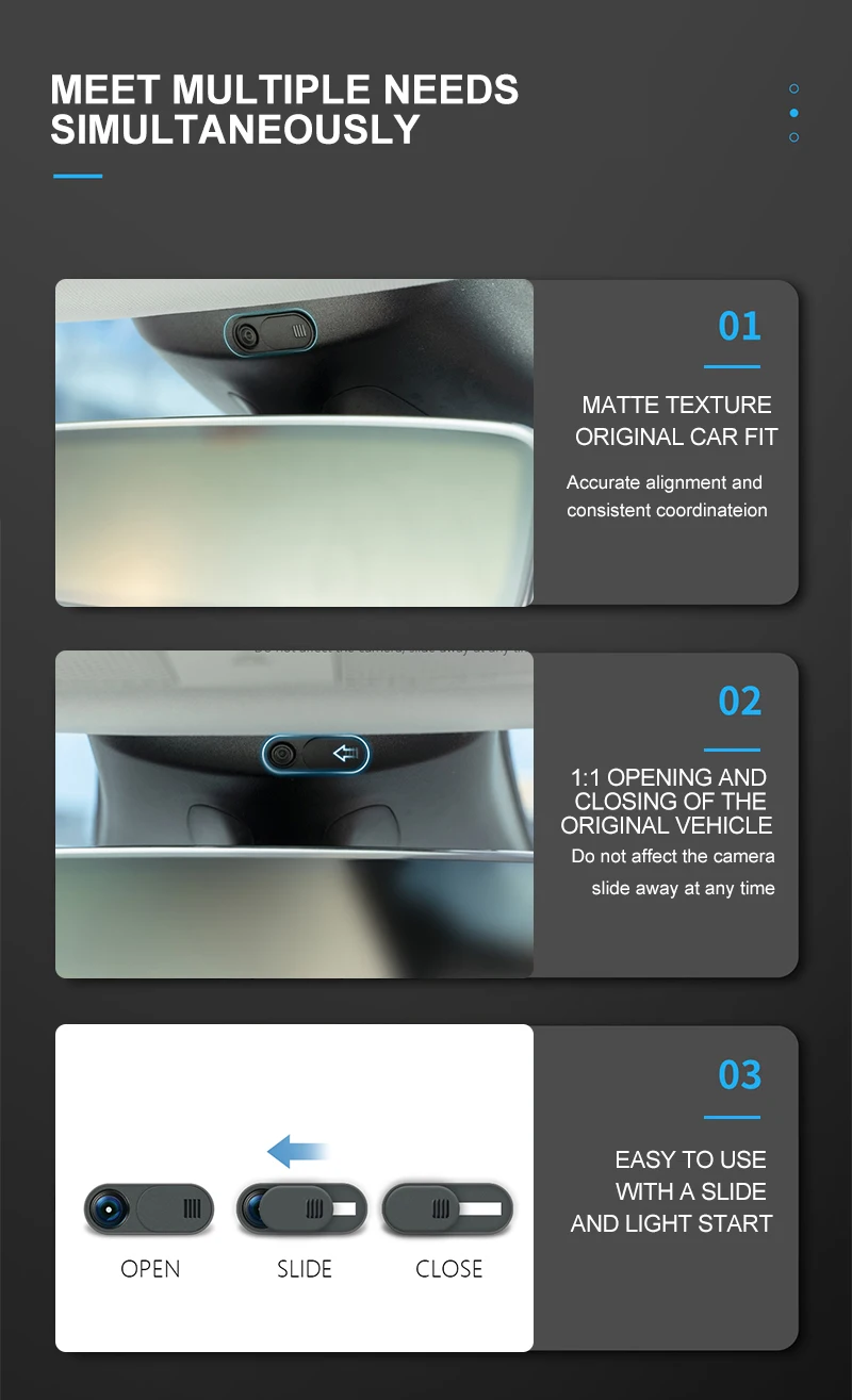 Car Camera Cover Slide Compatible 1pcs Webcam Cover Slide Compatible ...