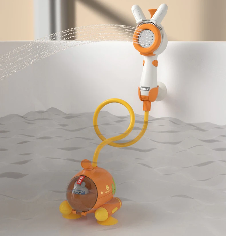 Chachi Toys Submarine Shower Sprinkler Bath Toy Electric Cartoon Hand ...
