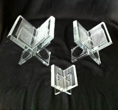 Glass Islamic Quran with Stand MH-G0289 - Gift & Souvenir