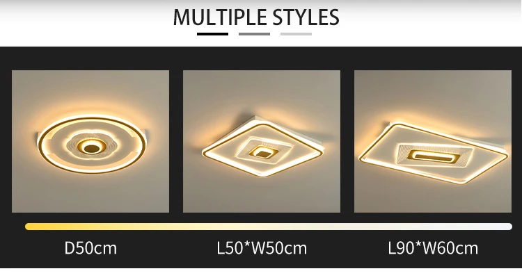 Modern Acrylic Ceiling Light High Lifespan 142w Living Room Led Smart ...