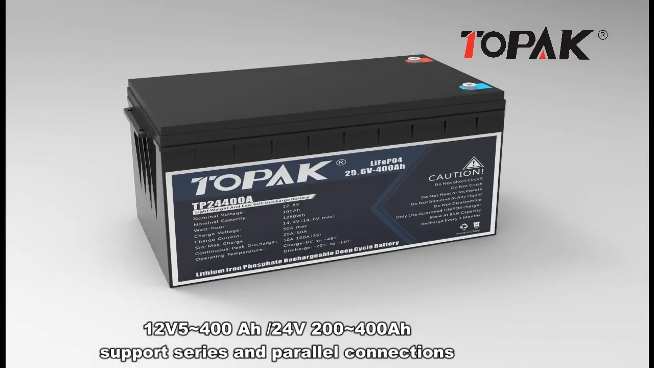 Topak 24v 400ah Lithium Battery Lifepo4 Photovoltaic Solar Energy ...