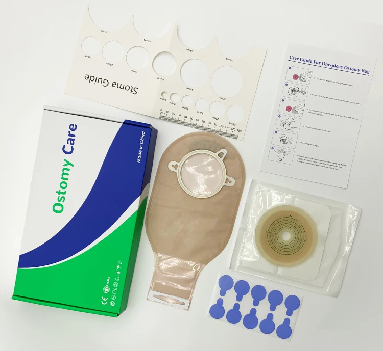 Two-piece Open Colostomy Bag Drainable Pouch Ostomy Supplies Size 80 ...