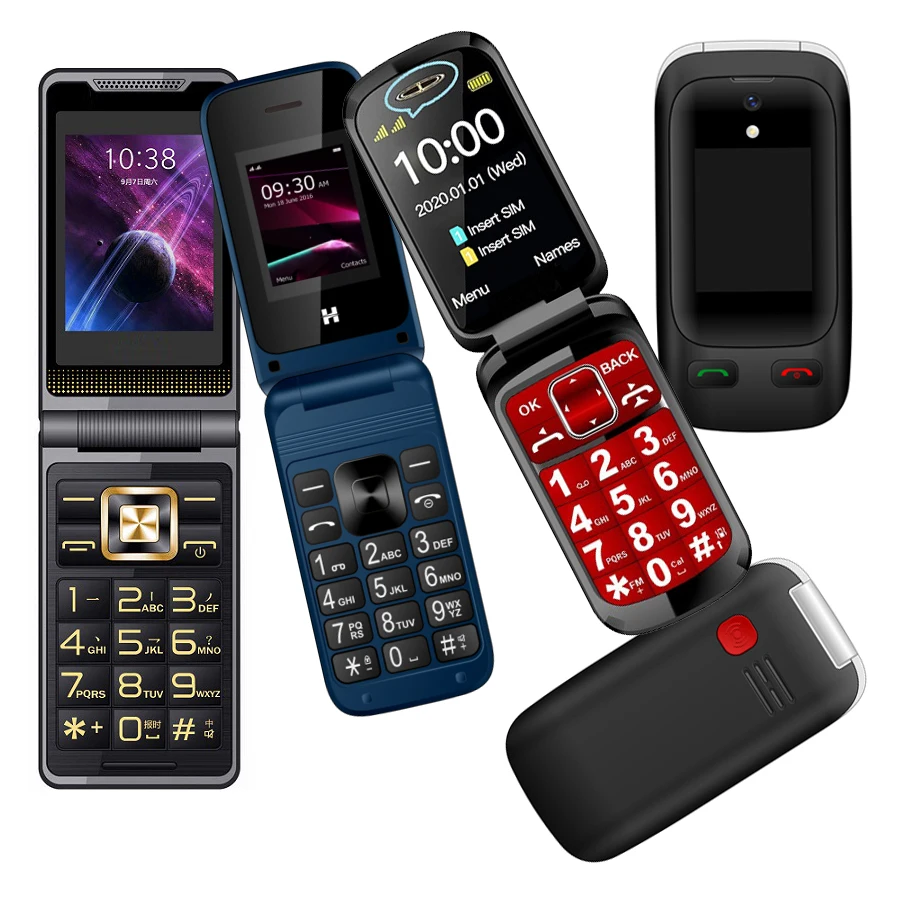 Customize Keypad Android Smart Flip Phone Touchscreen Dual Sim 4G Key ...