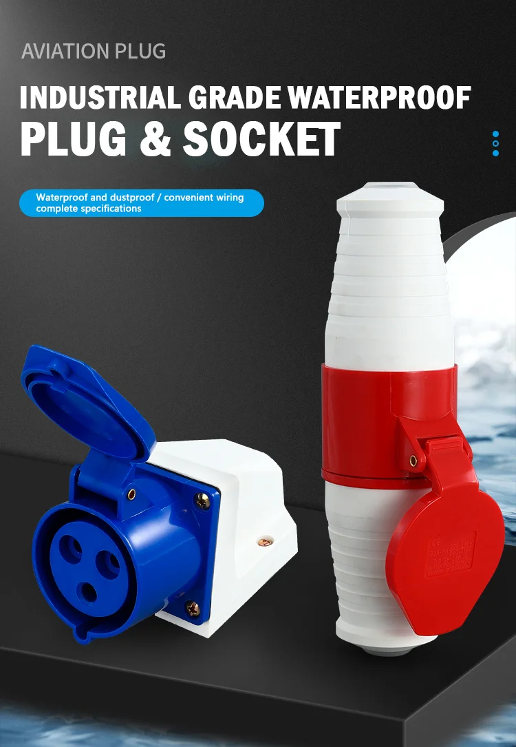 IEC/CEE Standard Connector IP44 Waterproof 230V 400V