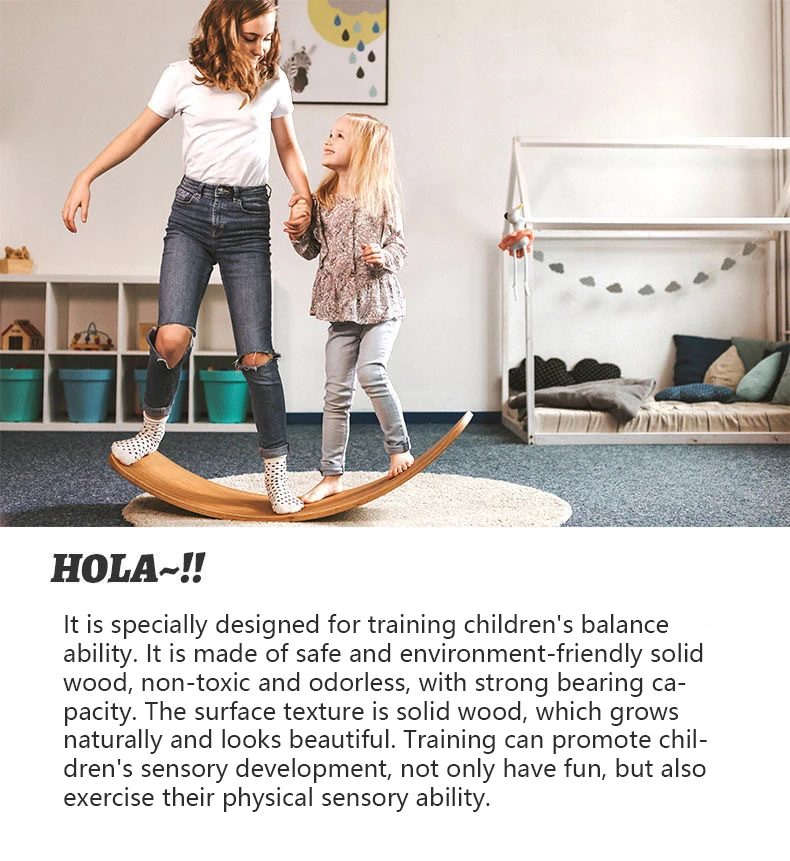 Wooden Balance Board Kids Wobble Board Wooden Toys For Toddlers Kids ...