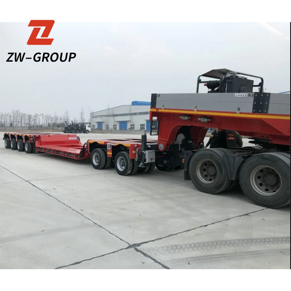 150 Tons Modular Flatbed Low Bed Trailer - ZW Quality