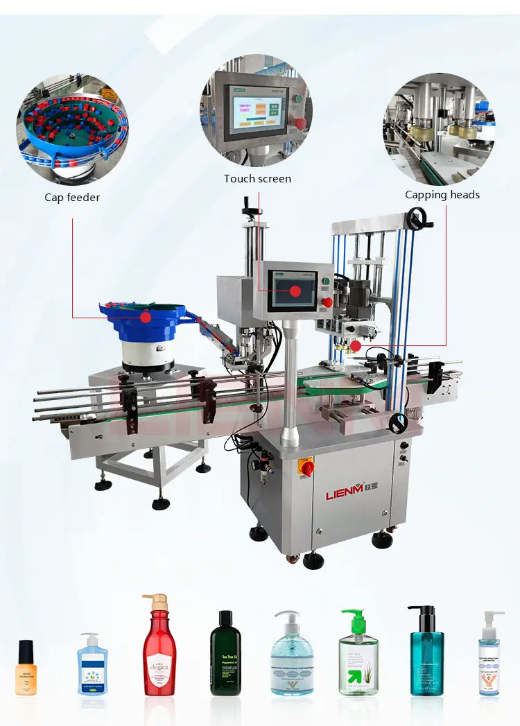 Best Automatic Capping Machine With Conveyor Cap Machine Bottle Screw ...