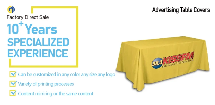 Promotion Advertising Custom Printed 4 6 8 10 Ft Trade Show Table Cloth ...