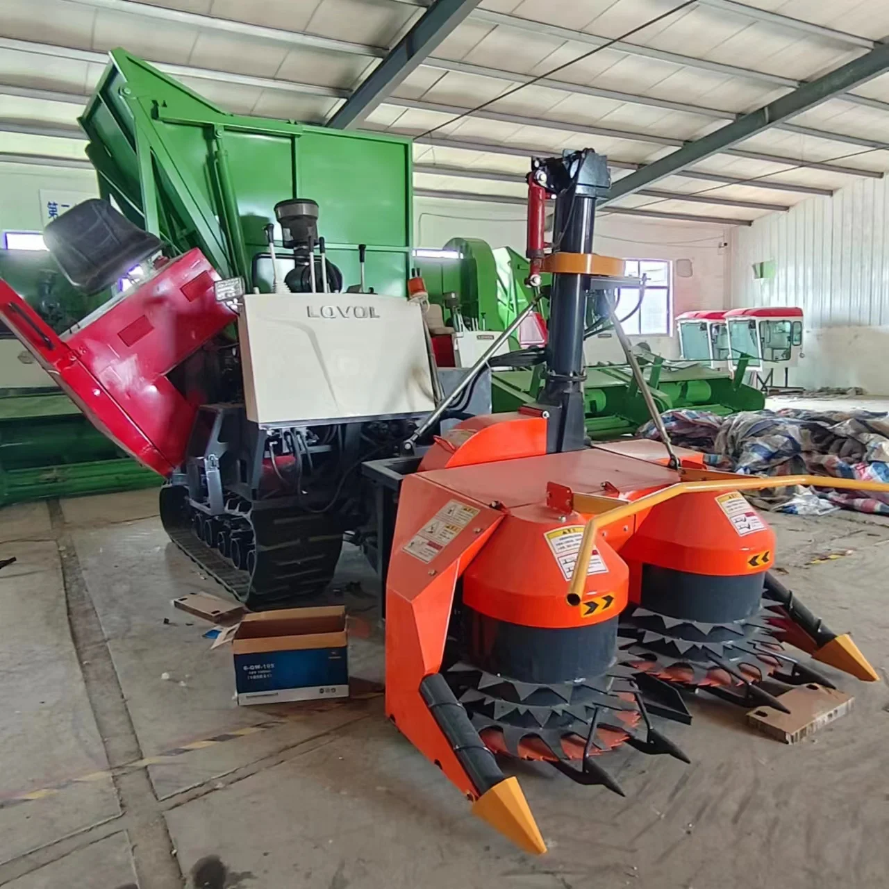 Self-propelled Disc Green Storage Machine Corn Straw Harvester Crawler ...