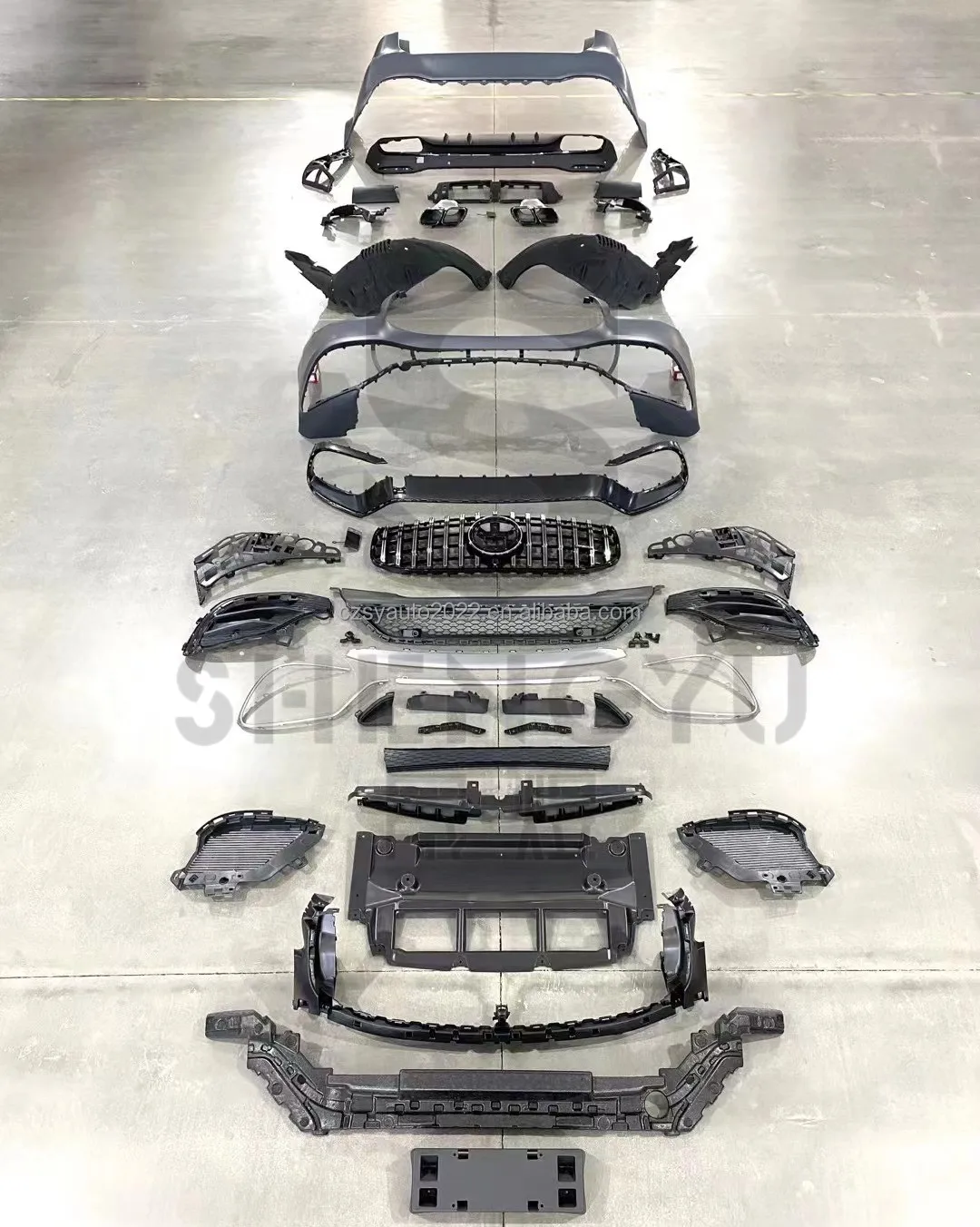 Body Kit Include Front Bumper Assembly Rear Lip Exhaust For Mercedes Benz Gls X167 20-23 Change ...