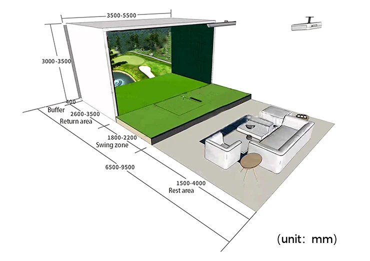 Used Golf Simulator Enclosure - Perfect for Home Training