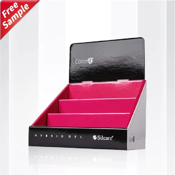 Custom Pdq Cardboard Tabletop Countertop Cosmetic Makeup Lash Display ...