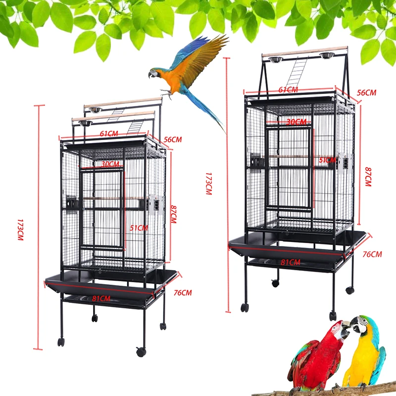 Luxury Designs Wholesale Black Steel Metal Iron Aviary Canary Budgie ...