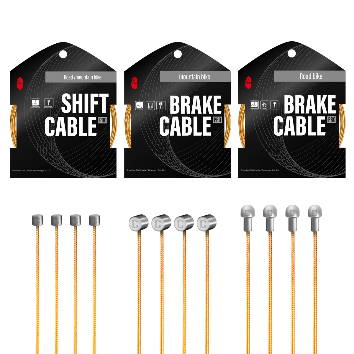 Pro Slick Polished Universal Bicycle Shifter Cable | For Road,Mtn,And ...