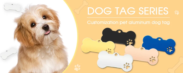 Qiygifts Custom Stainless Steel Dog Tags for Pet ID