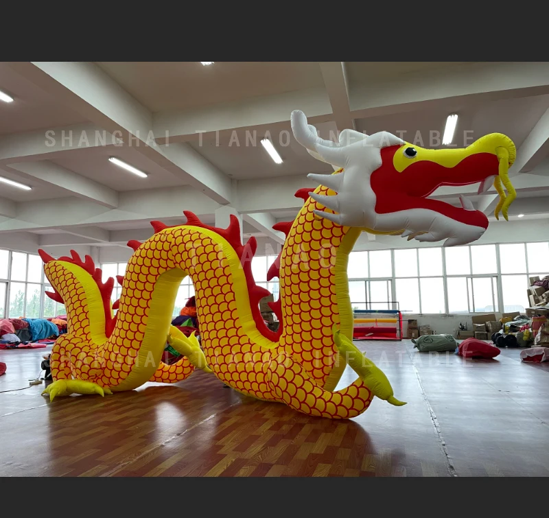Giant Inflatable Dragon Inflatable Chinese Golden Dragon Hanging Flying ...