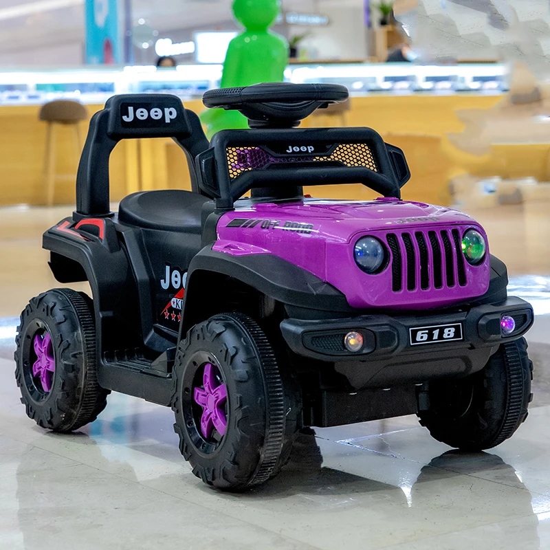 Children's Four-wheel Electric Cart Can Sit And Ride With Music ...