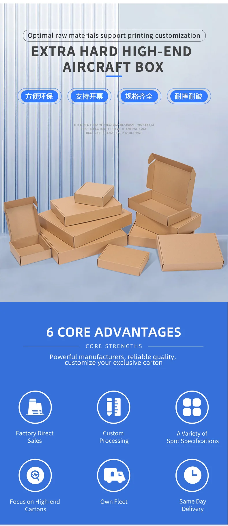 Wholesale Extra Hard Packing Kraft Carton Aircraft Box Inside Clothes ...