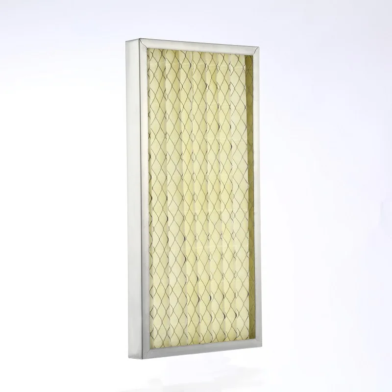 Oem F7 F8 Efficiency Plate Folding Filter Screen With Aluminum Frame ...